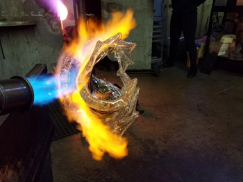 David Wight Glass Waves and Lava Bursts | Wyland Gallery Sarasota